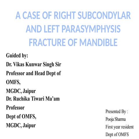 left parasymphysis fract,b,bbure cp.pptx