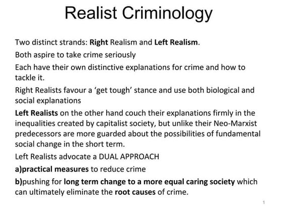 Left realism worksheet | DOCX