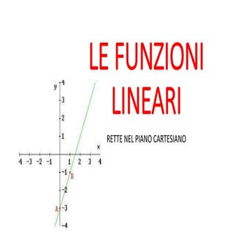Le funzioni lineari (1) | PPTX