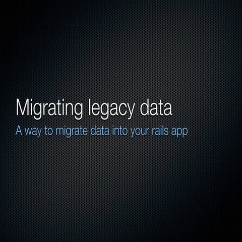 Migrating Legacy Data Pdf Databases Computer Software And Applications