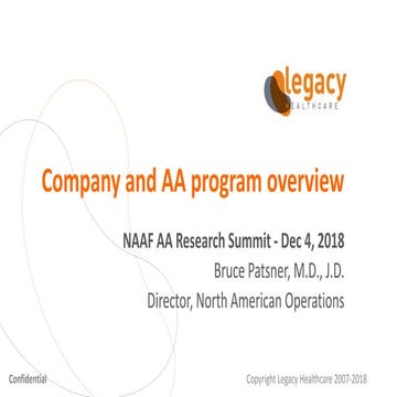 Legacy Healthcare and Alopecia Areata Program Overview | PDF