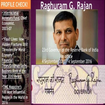 raghuram g rajan | PPTX
