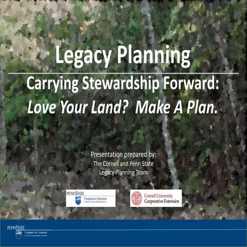 Forest Landowner Legacy Planning | PPT