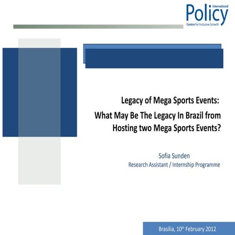 Legacy of Sports events presentation | PPT