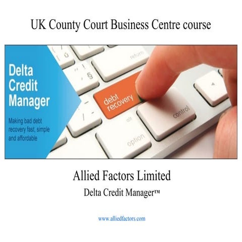 UK County Court training course | PPT