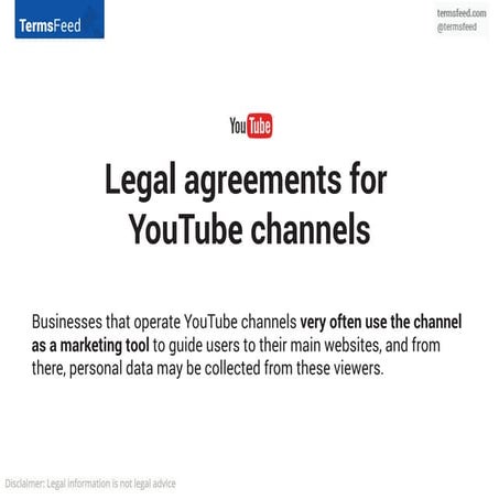YouTube Channels: Legal agreements required? | PDF