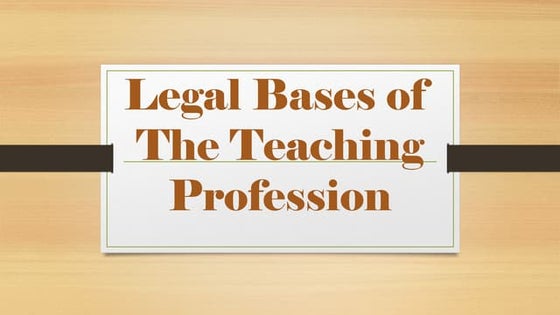 Professionalization of Teaching | PPTX