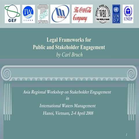 Legal Frameworks for Public and Stakeholder Engagement (Bruch) | PPT