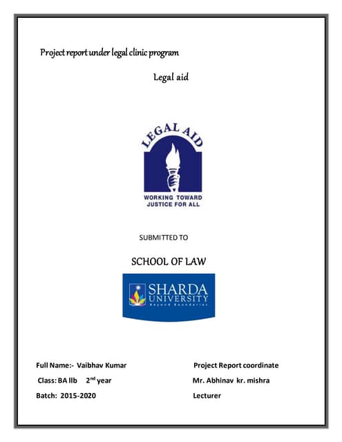 Legal Services Authority Act, 1987 | PPTX