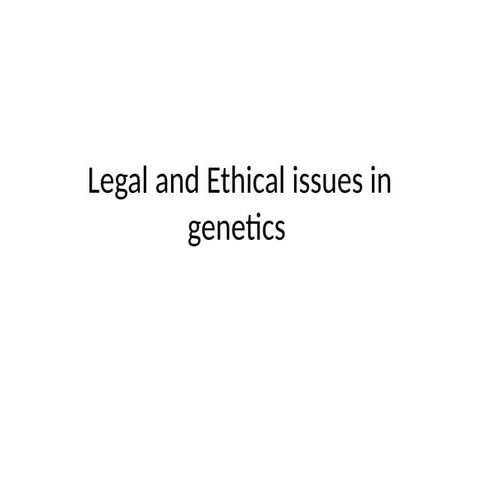 GENETIC TESTING: | PPTX