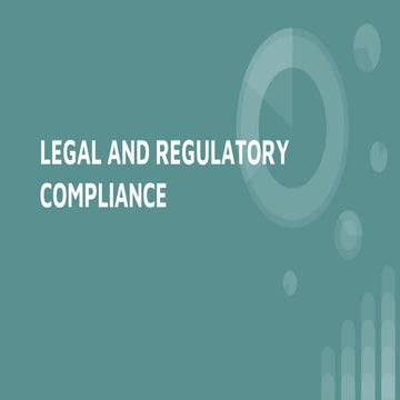 Legal and regulatory compliance | PDF