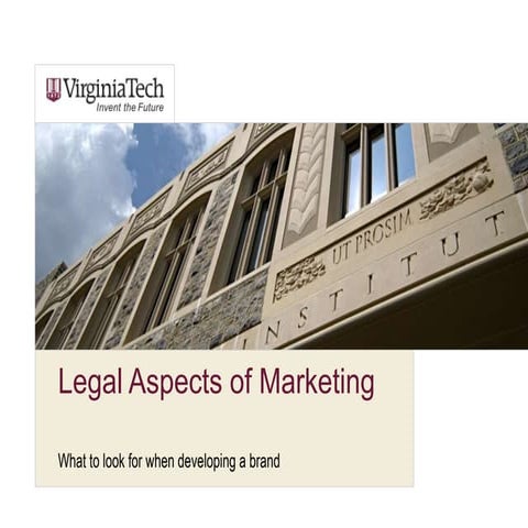 Legal Aspect of Marketing | PPT