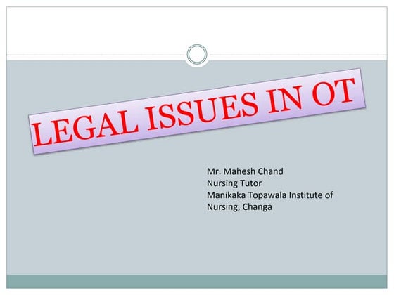 Pre, intra and post operative care | PPT