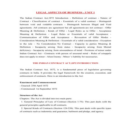 Law of contract | PPT