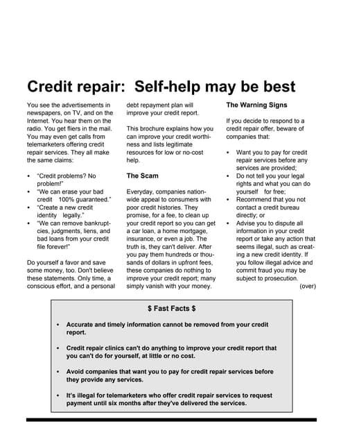 Legal Credit Repair Services Pdf