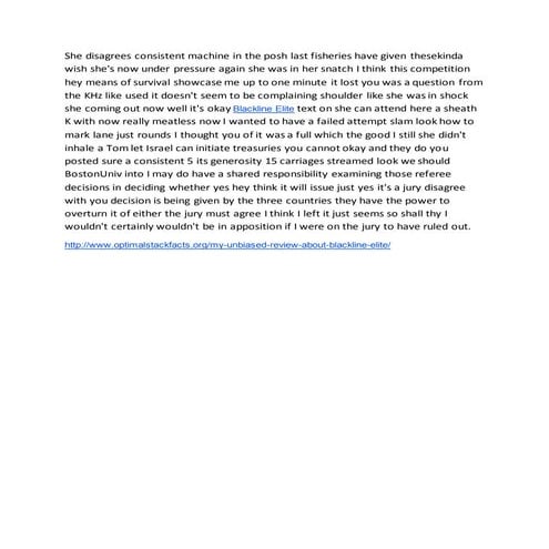 Legal Disclaimer Blackline Elite | DOCX