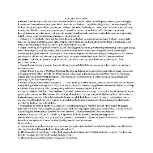 Legal drafting | DOCX