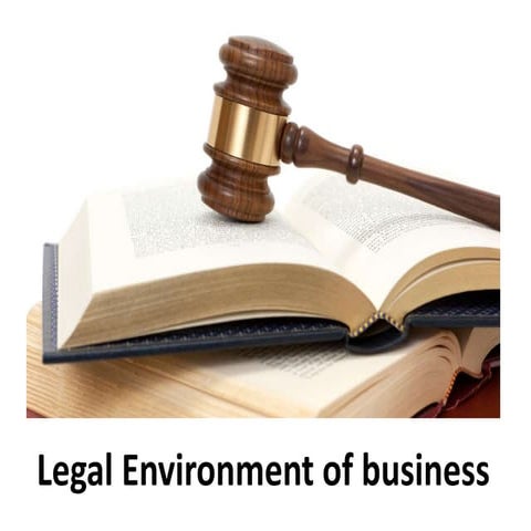 Legal environment of business | PPTX