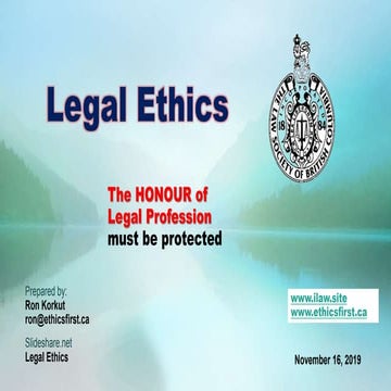 Legal ethics | PPT