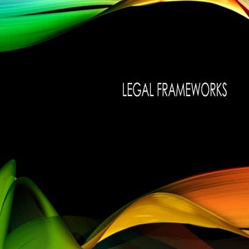 Legal frameworks german presentation english | PPT