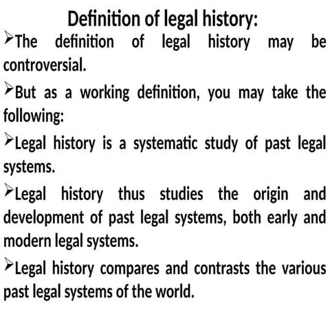Legal History and customary law best.ppt