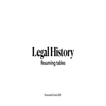 Legal history course. slides part 1 | PDF
