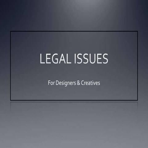 Legal Issues for the Entrepreneur | PPTX