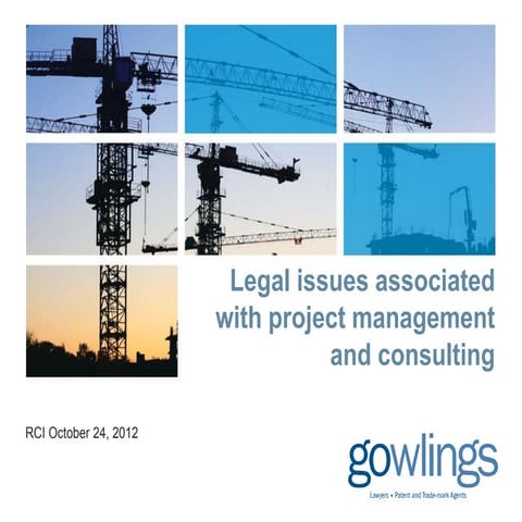 Legal issues associated with project management and consulting | PPTX