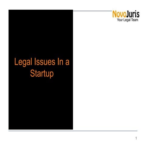 Legal issues that Startups face | PPTX