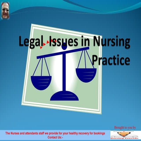 Legal issues in nursing practice | PPT