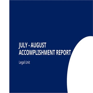 REPORT LEGAL accomplISHMENTREPORT LEGAL accomplISHMENT | PPTX