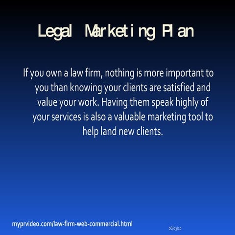 Legal marketing plan | PPT