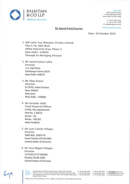 FADA writes letter to PM Narendra Modi | PDF