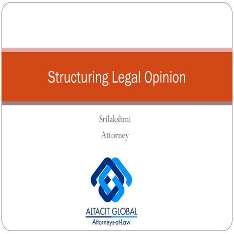 Legal opinion | PPT