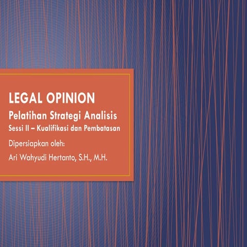 LEGAL OPINION KUMHAM Sessi II - 2021.pptx