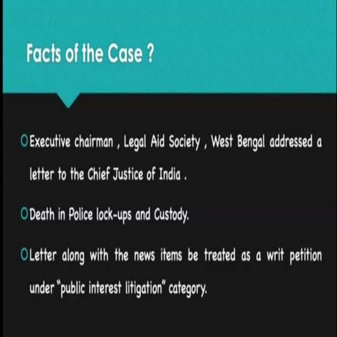 DK Basu vs State of West bengal | PPTX