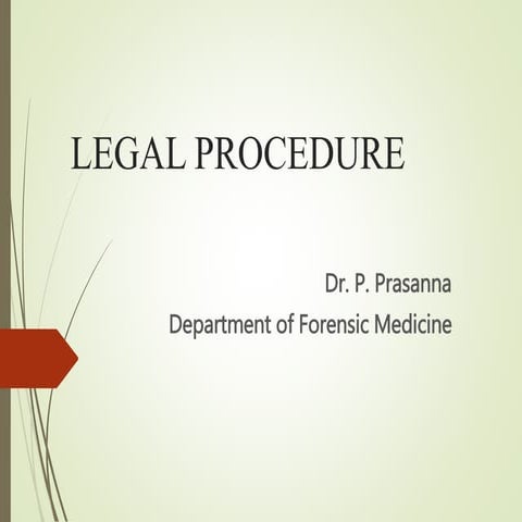 Legal procedure | PPTX