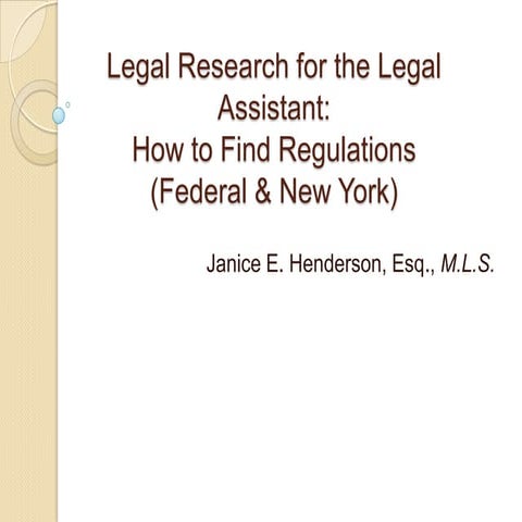 Code of federal regulations {cfr} | PPTX