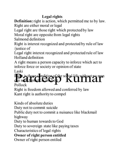 Rights and Duties | PPTX | Law