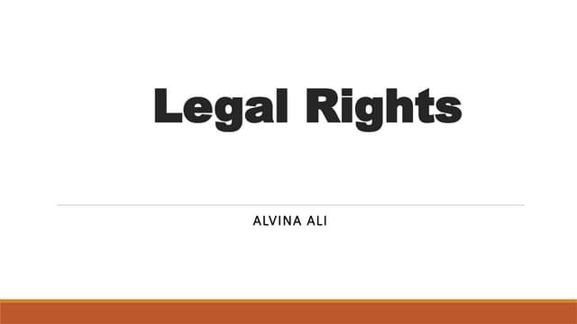 Rights and Duties | PPTX | Law
