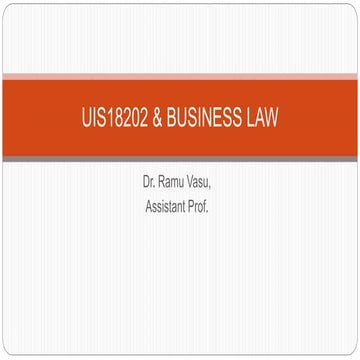 BUSINESS LAW | PPT