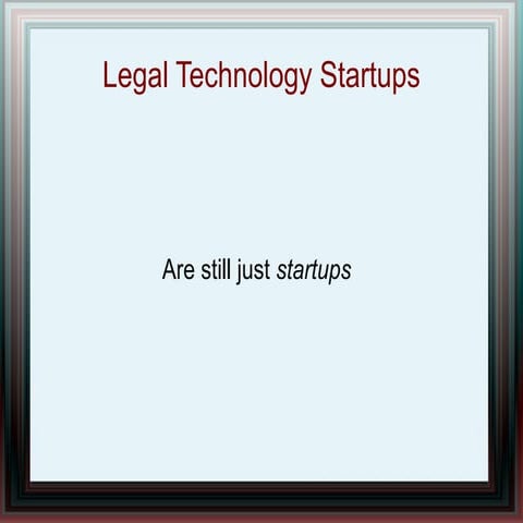 Legal Tech Startups | PPT