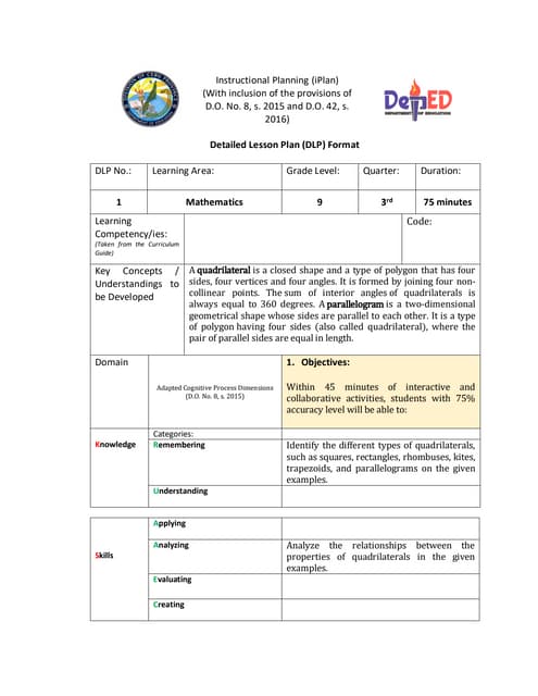 Lesson Plan for Quadrilateral.docx