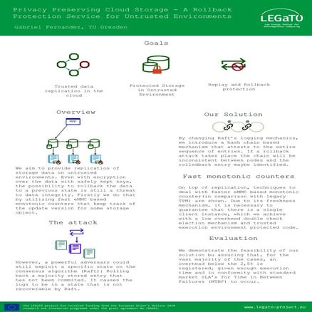 Privacy Preserving Cloud Storage - A Rollback Protection Service for Untrusted Environments | PDF