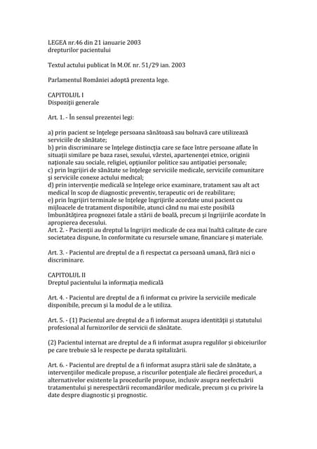 Drepturile pacientului | Prezentare pentru lecție de UMP | PPT