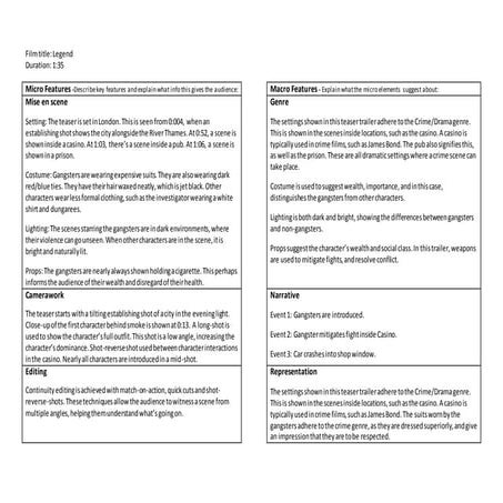 Legend analysis | PPT