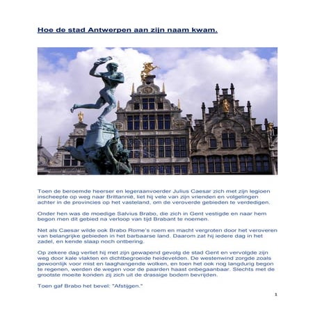 Legende stad antwerpen_2 | PDF