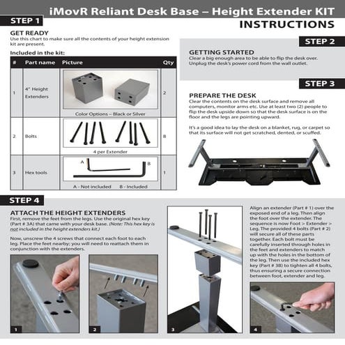 iMovR Leg Extension Manual | PDF