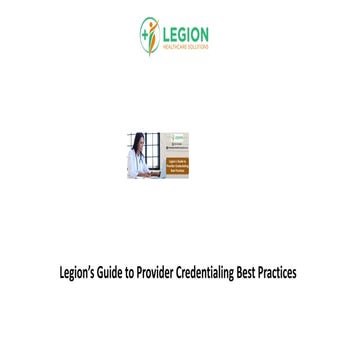 Legion’s Guide to Provider Credentialing Best Practices.pdf | Resume ...