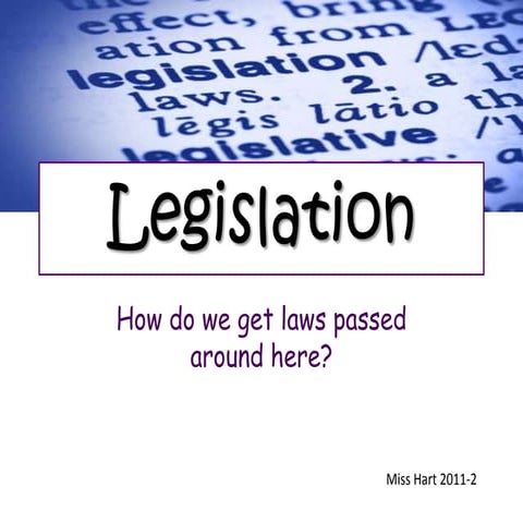 Legislation 2011 | PPT